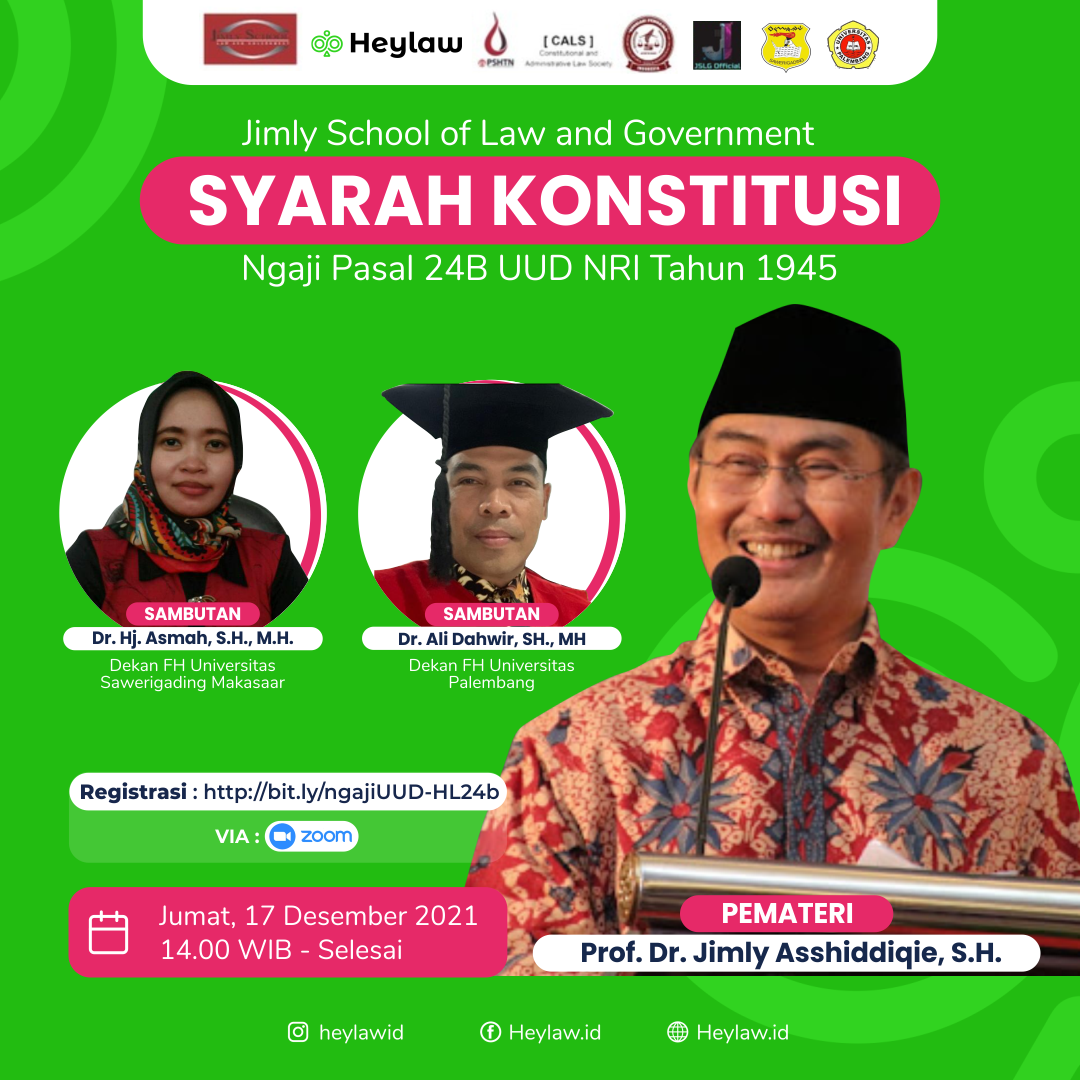 Syarah Konstitusi: Ngaji Pasal 24B UUD NRI Tahun 1945 | HeyLaw