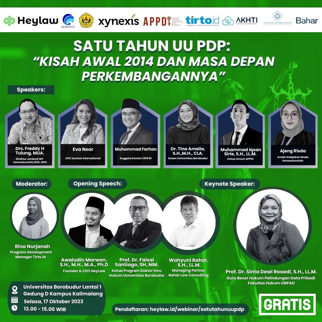 Satu Tahun Undang-Undang Pelindungan Data Pribadi: Kisah Awal 2014 dan Masa Depan Perkembangan ...