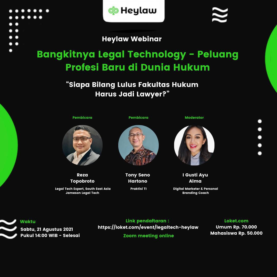 Bangkitnya Legal Technology - Peluang Profesi Baru di Dunia Hukum | HeyLaw